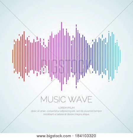 Poster Sound Wave Vector & Photo (Free Trial) | Bigstock
