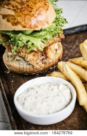 Fish Fillet Burger Image & Photo (Free Trial) | Bigstock