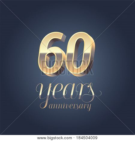 60th Anniversary Vector & Photo (Free Trial) | Bigstock