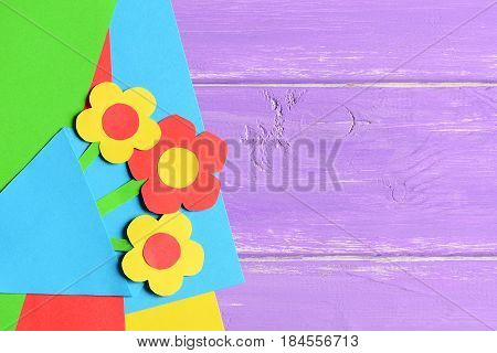 Bright Paper Flowers, Image & Photo (Free Trial) | Bigstock