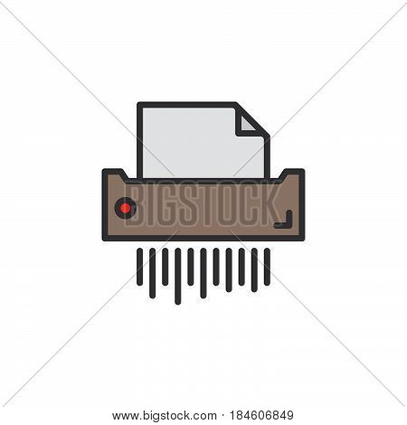 Paper Shredder Line Vector & Photo (Free Trial) | Bigstock
