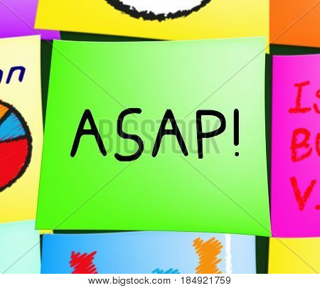 Asap Note Representing Image & Photo (Free Trial) | Bigstock
