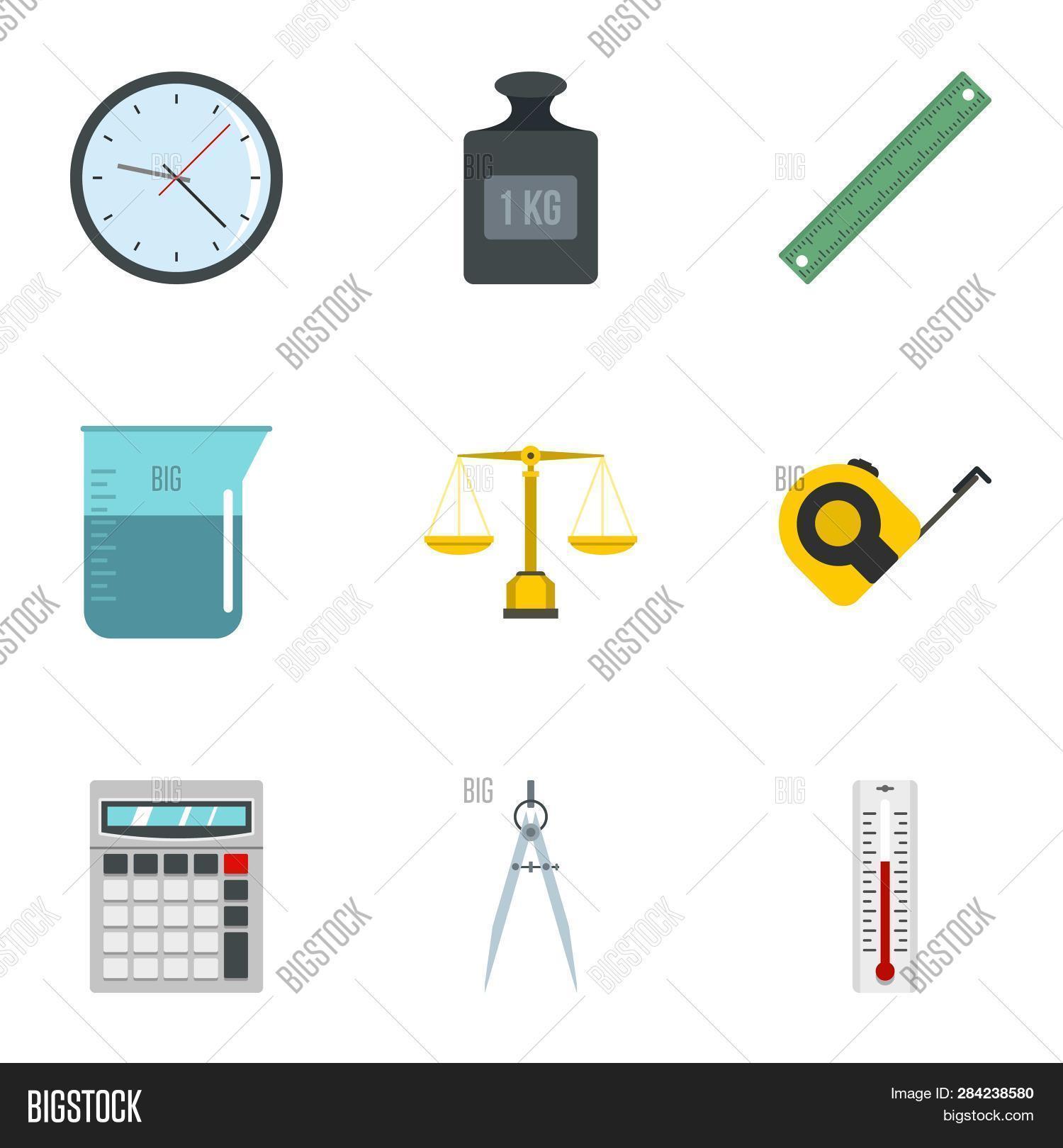 Measurement Icon Set. Image & Photo (Free Trial) | Bigstock