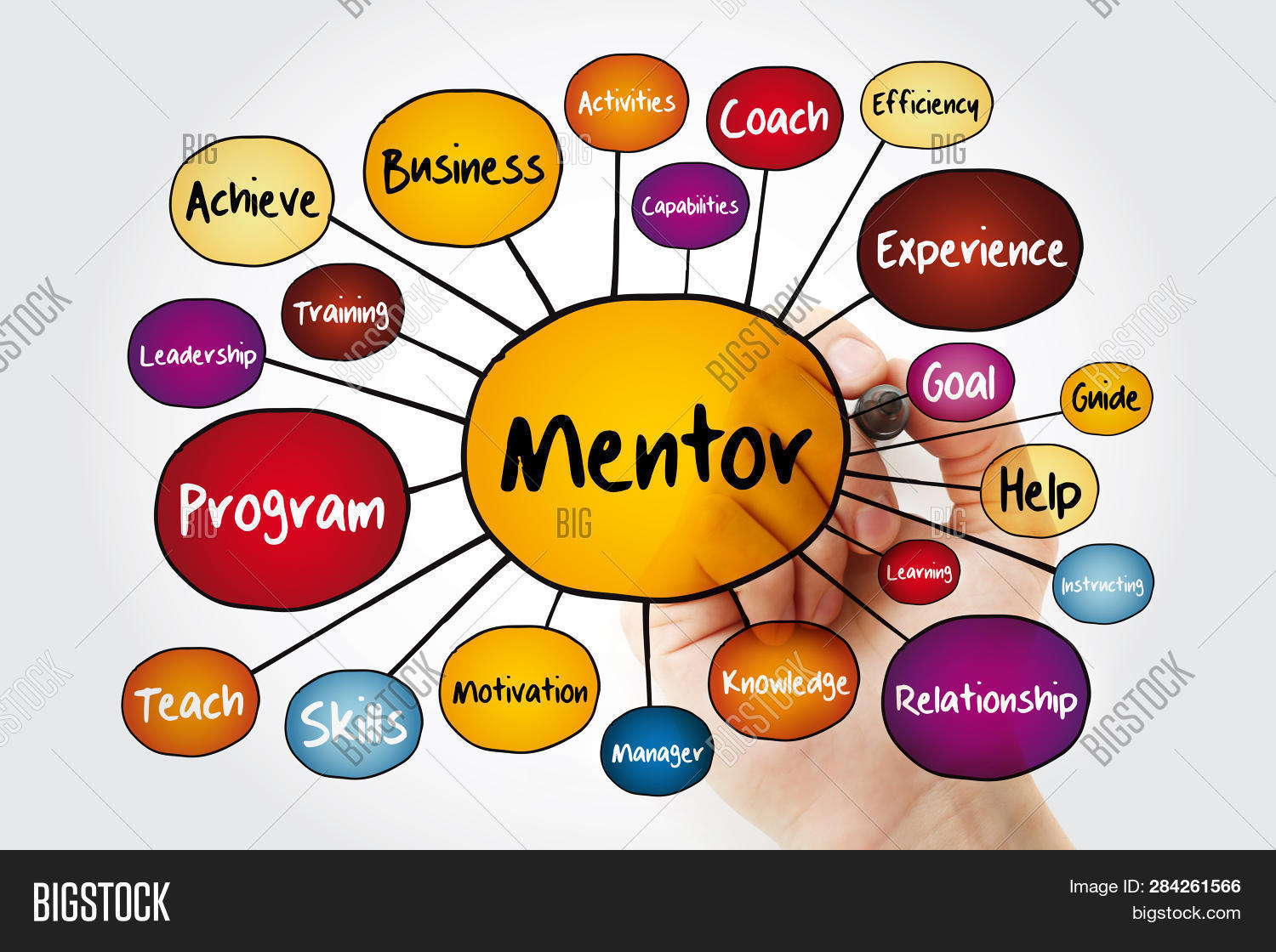 Mentor Mind Map Image & Photo (Free Trial) | Bigstock