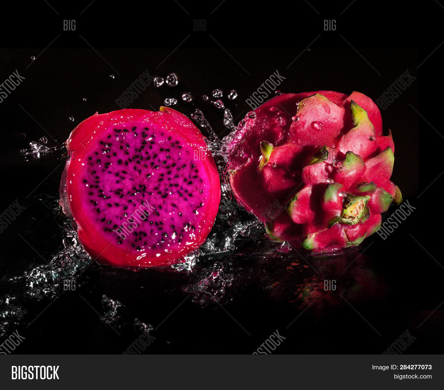 Splashing Fresh Pitaya Image & Photo (Free Trial) | Bigstock