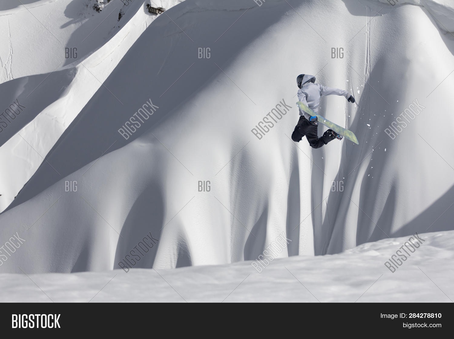 Snowboarder Flying On Image & Photo (Free Trial) | Bigstock