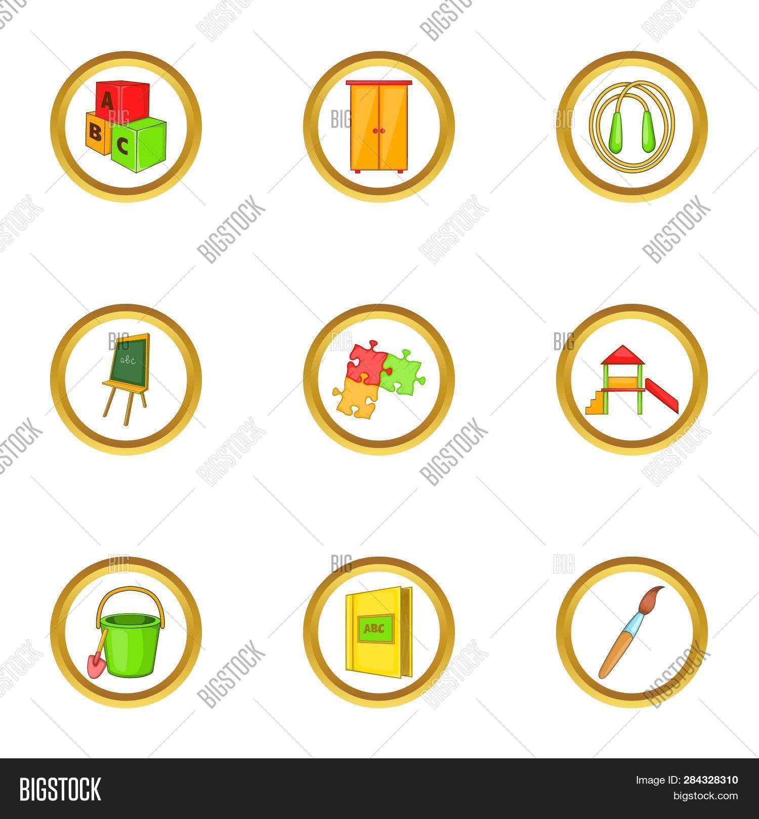 Preschool Icons Set. Image & Photo (Free Trial) | Bigstock