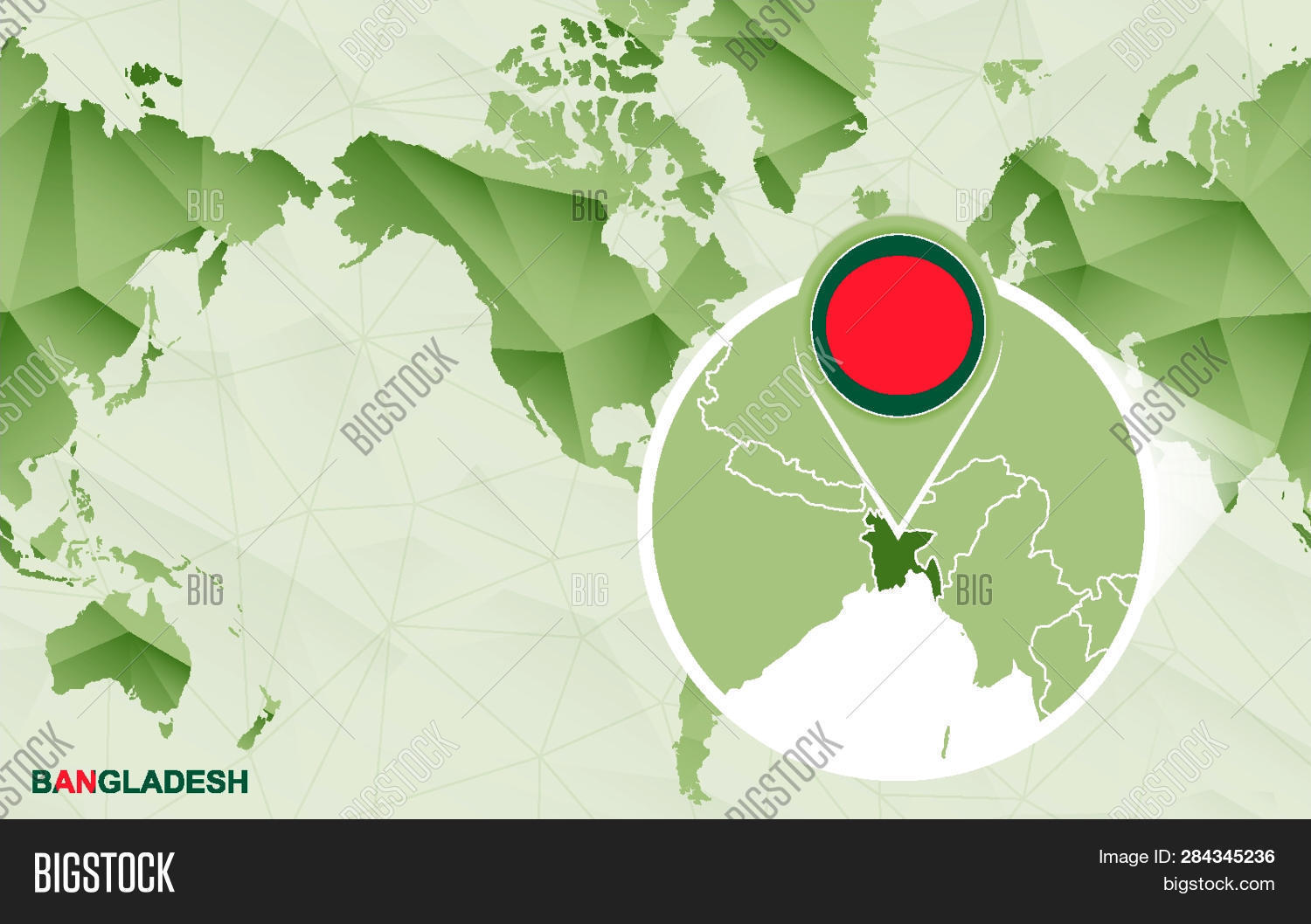 America Centric World Vector & Photo (Free Trial) | Bigstock