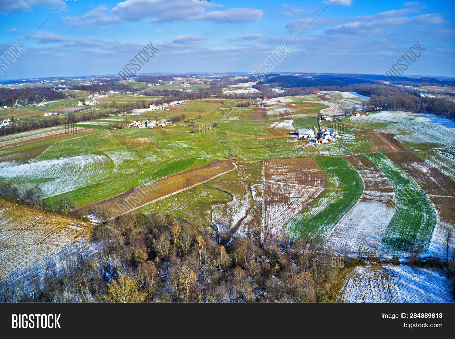 Aerial View Amish Image & Photo (Free Trial) | Bigstock