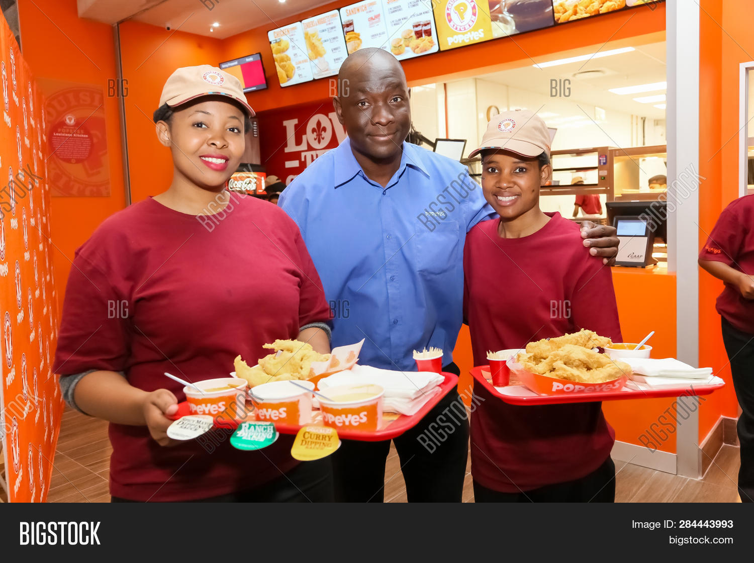 Staff Popeyes Take Out Image & Photo (Free Trial) | Bigstock