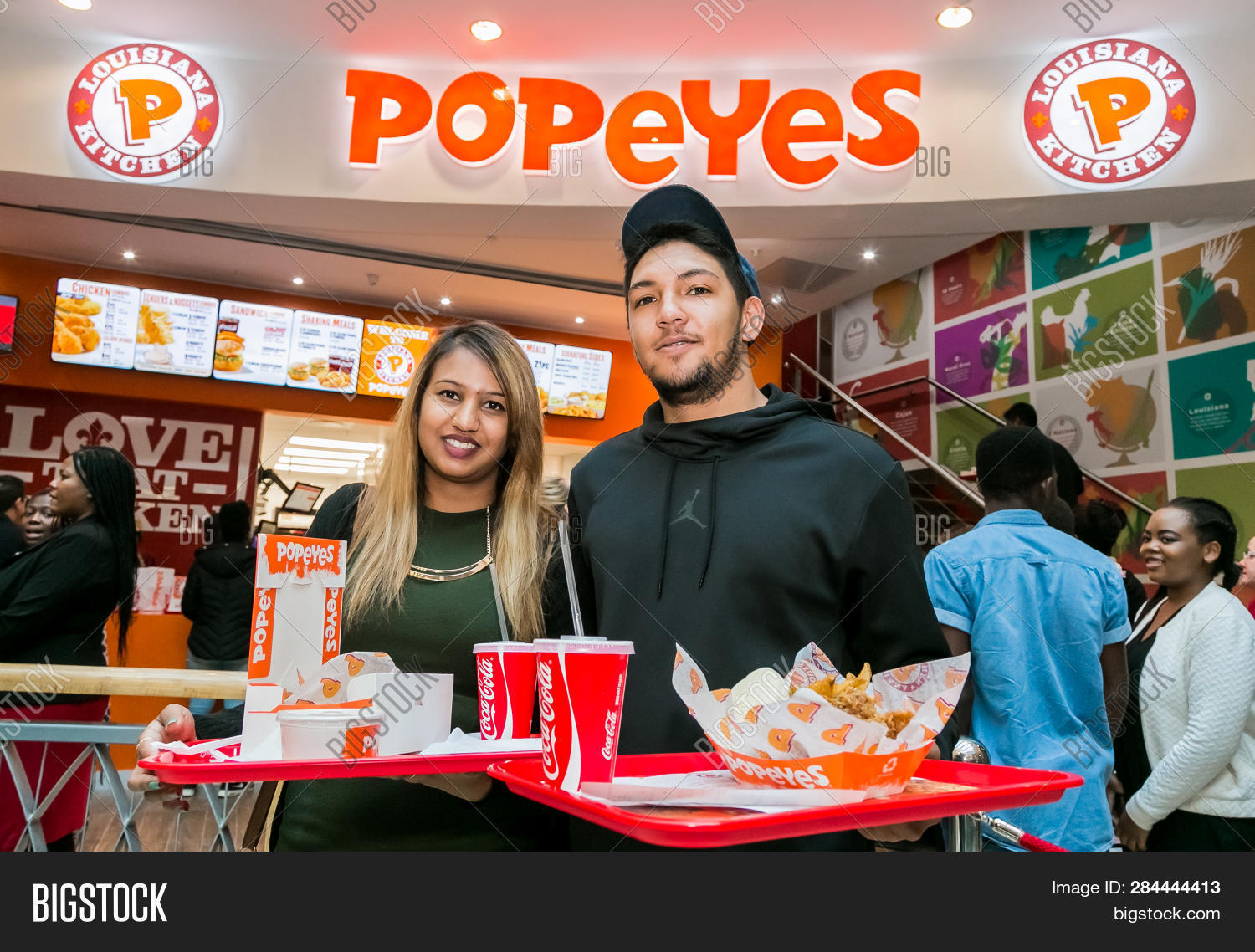 Customers Popeyes Take Image & Photo (Free Trial) | Bigstock