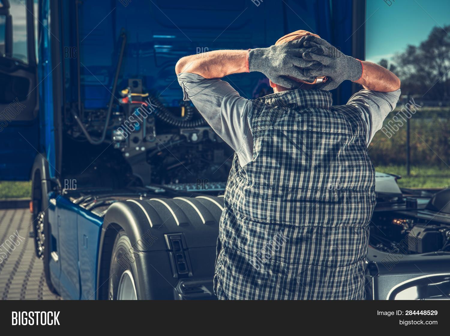 Depressed Truck Driver Image & Photo (Free Trial) | Bigstock
