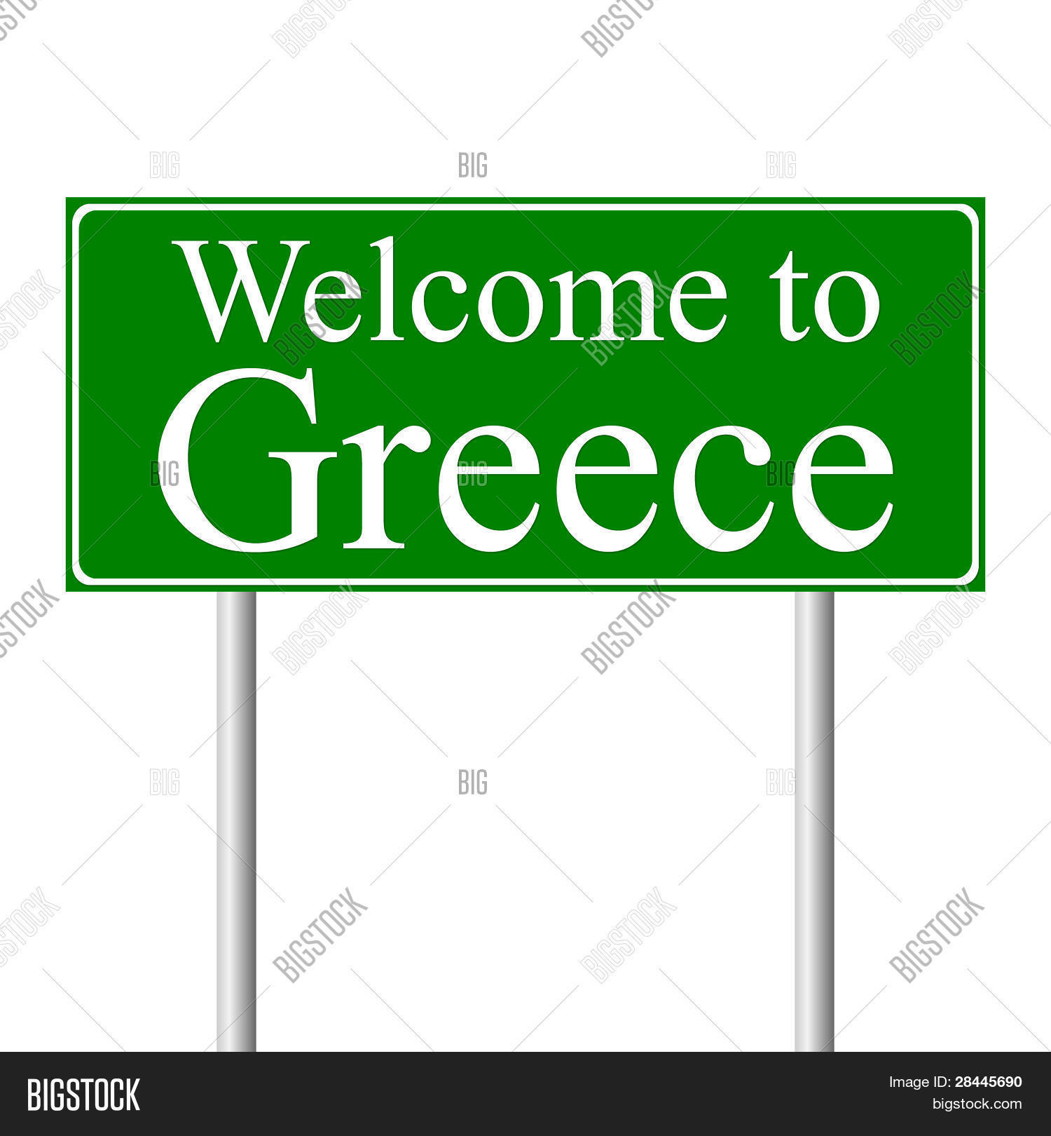 Welcome Greece, Vector & Photo (Free Trial) | Bigstock