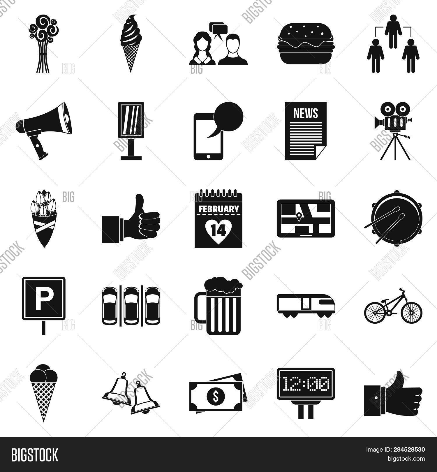 Incident Icons Set. Image & Photo (Free Trial) | Bigstock