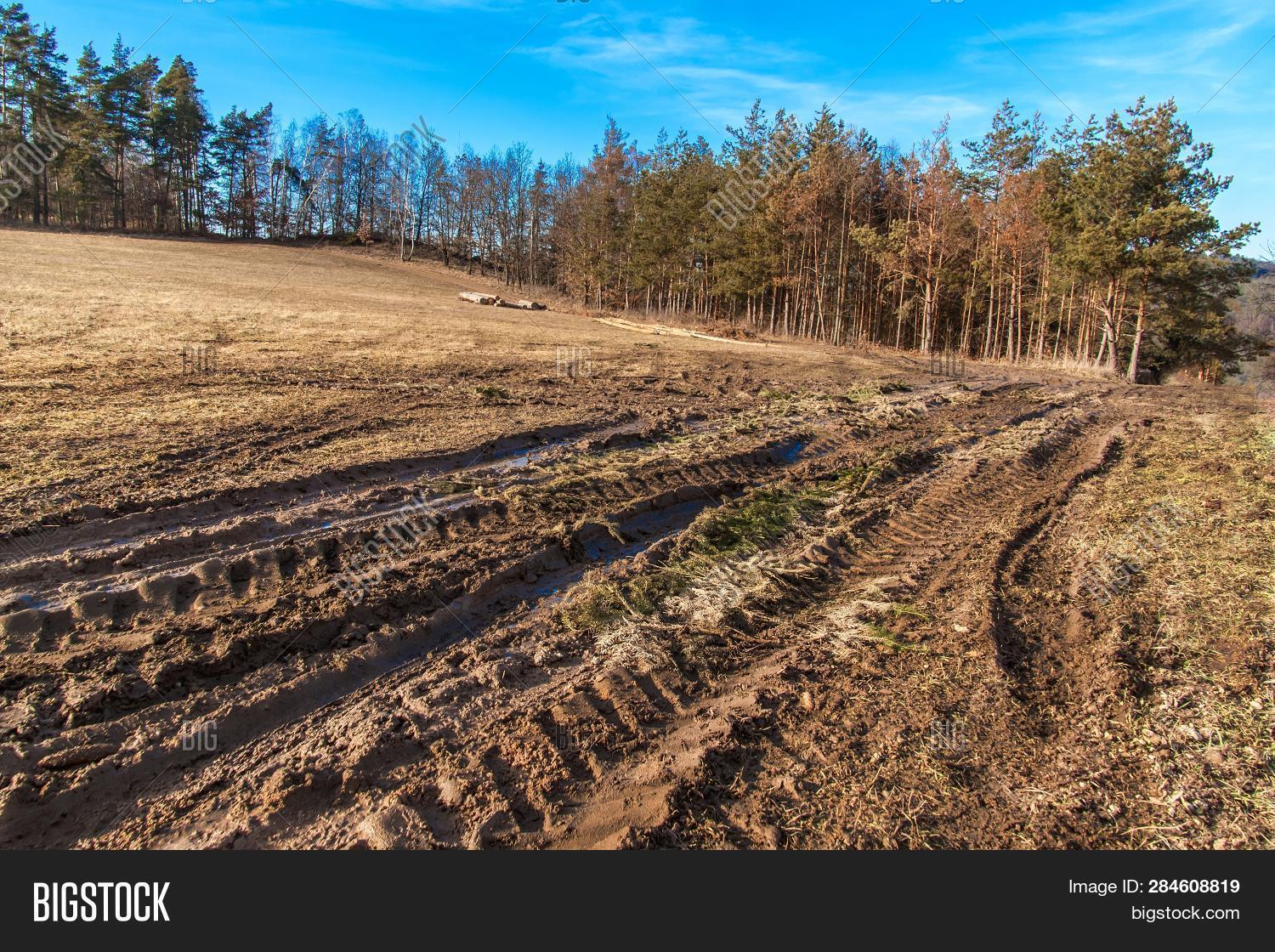 Muddy Road Countryside Image & Photo (Free Trial) | Bigstock