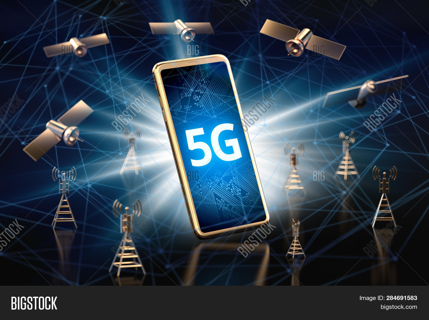 Smartphone 5g Sign On Image & Photo (Free Trial) | Bigstock