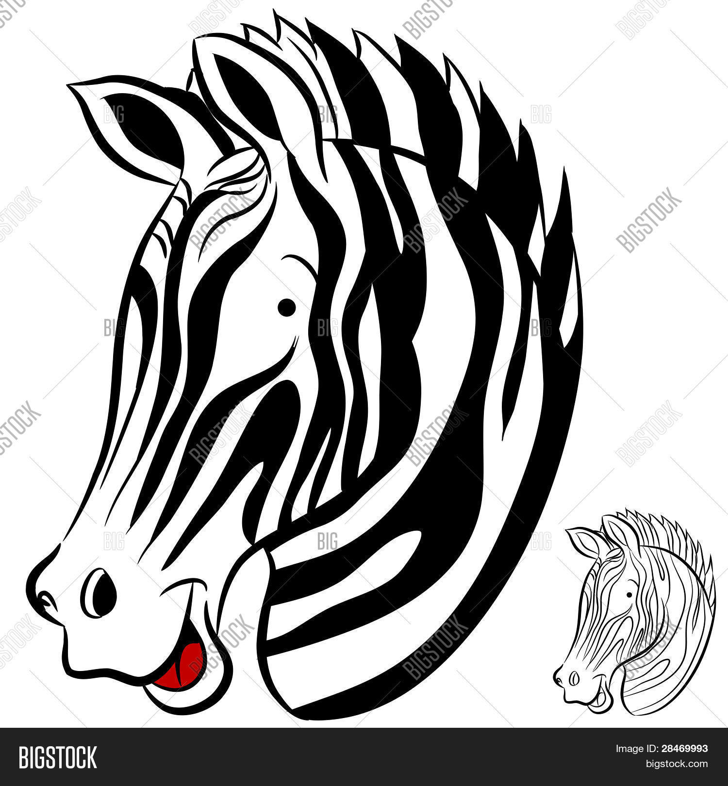 Image Cartoon Zebra Image & Photo (Free Trial) | Bigstock