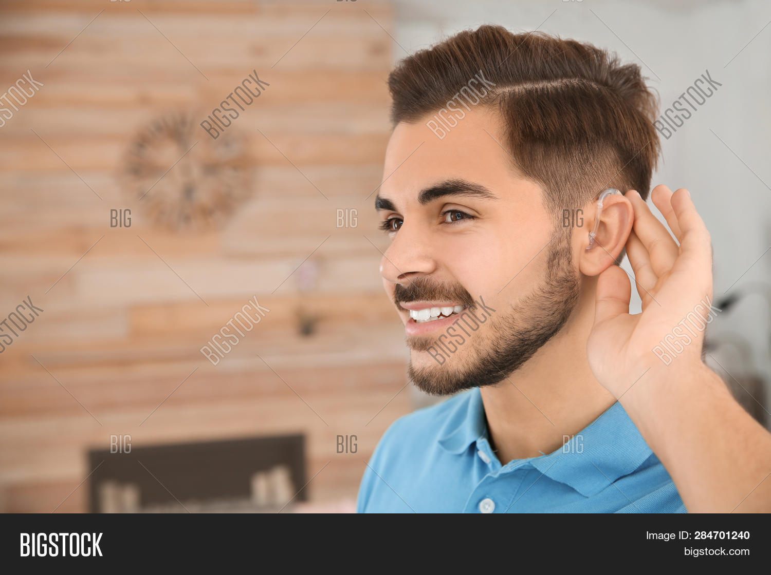 Young Man Hearing Aid Image & Photo (Free Trial) | Bigstock