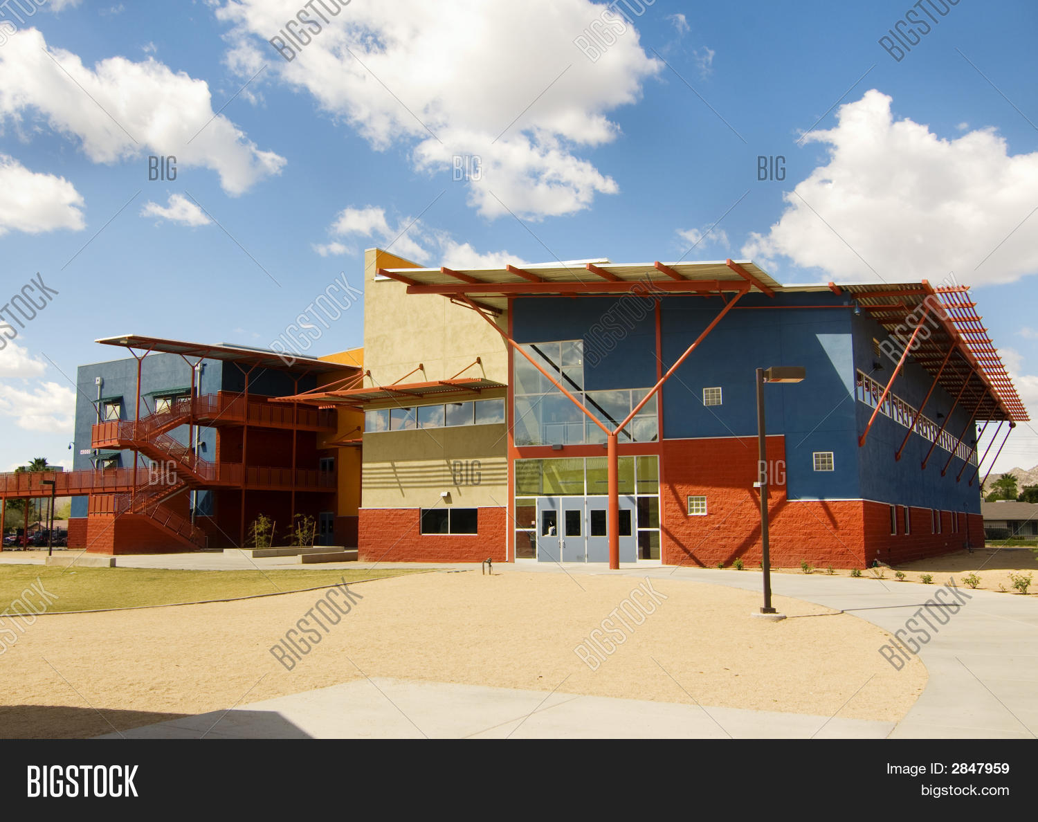 Modern School Building Image & Photo (Free Trial) | Bigstock