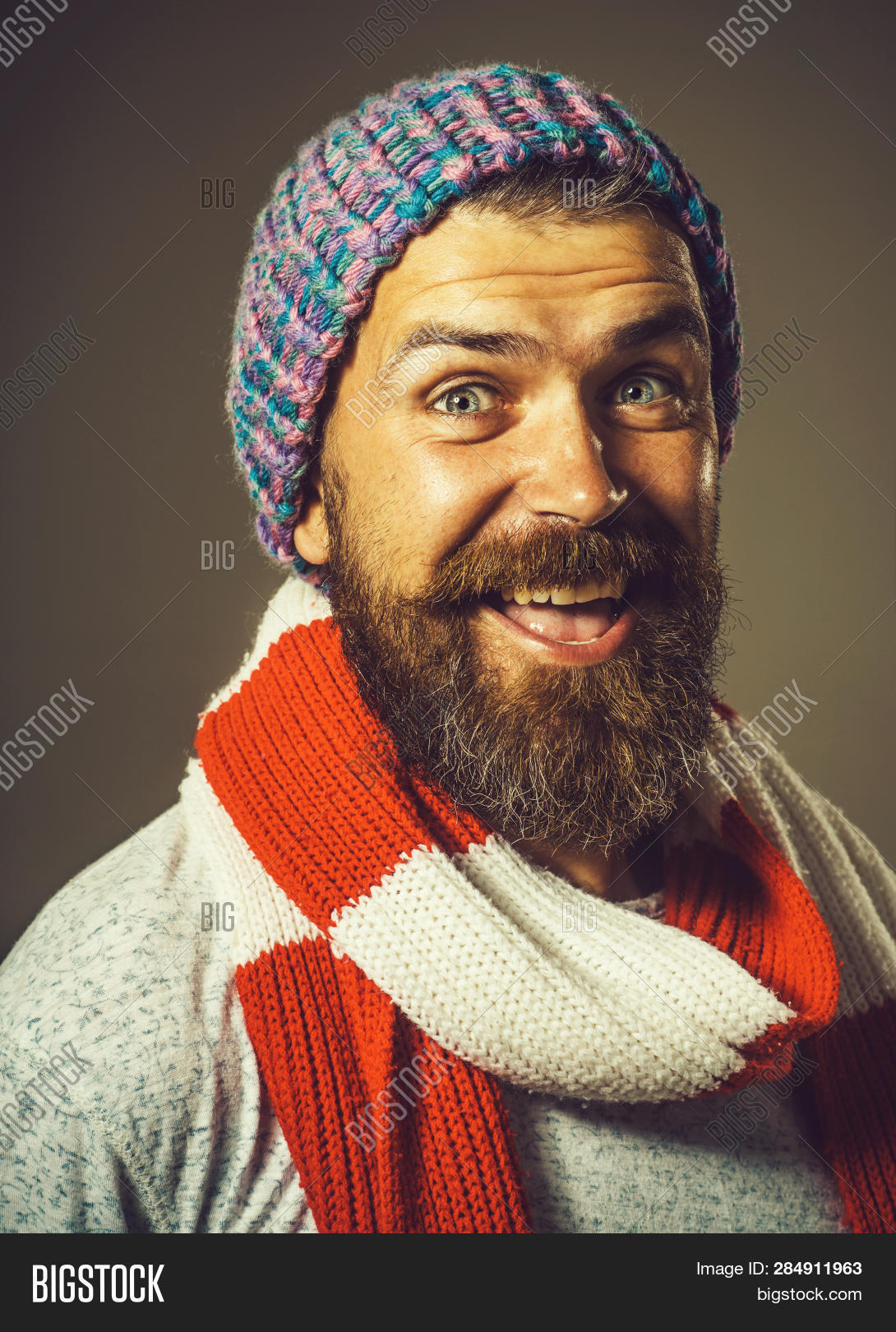Smiling Bearded Man Image & Photo (Free Trial) | Bigstock