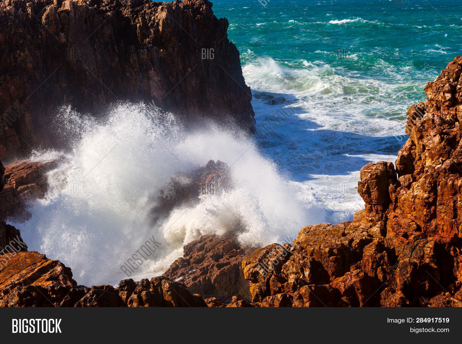 Sea Waves Hitting Image & Photo (Free Trial) | Bigstock