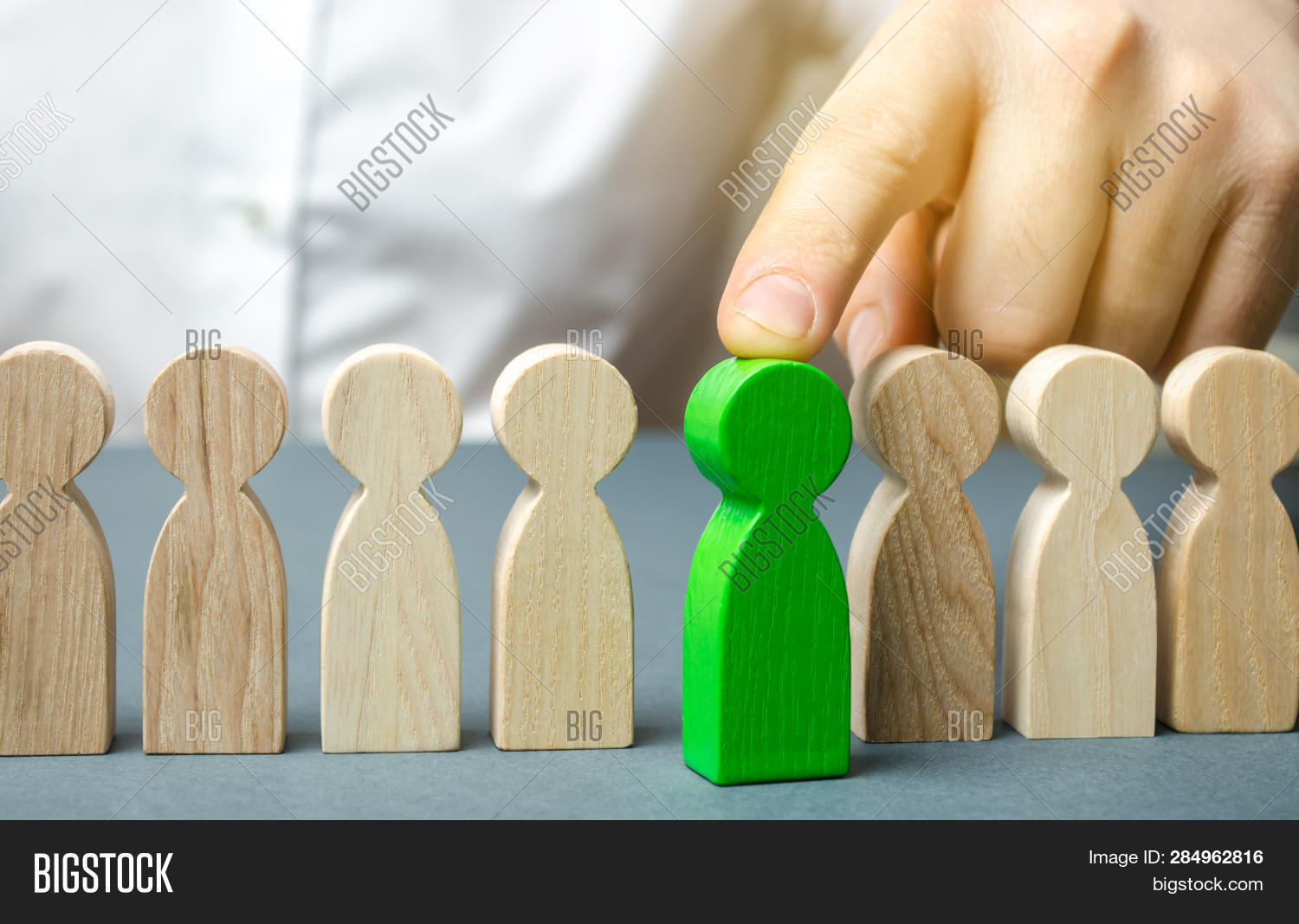 Leader Chooses Person Image & Photo (Free Trial) | Bigstock