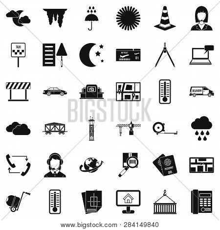 Dispatcher Icons Set. Image & Photo (Free Trial) | Bigstock
