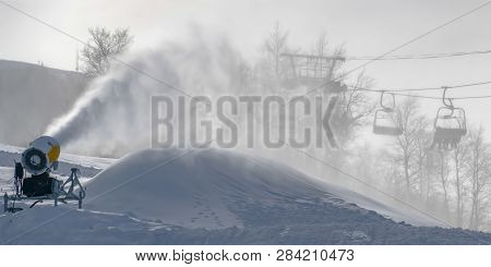 Snow Cannon Work Image & Photo (Free Trial) | Bigstock
