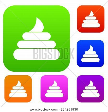 Turd Set Icon Image & Photo (Free Trial) | Bigstock