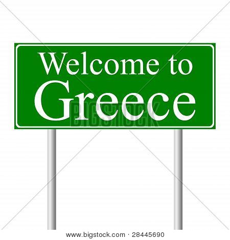 Welcome Greece, Vector & Photo (Free Trial) | Bigstock