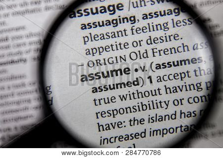 Word Phrase Assume Image & Photo (Free Trial) | Bigstock