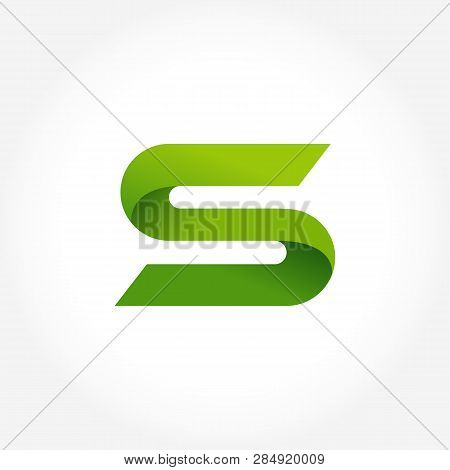 Letter S Green Logo Vector & Photo (Free Trial) | Bigstock