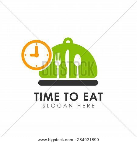 Time Eat Logo Icon Vector & Photo (Free Trial) | Bigstock