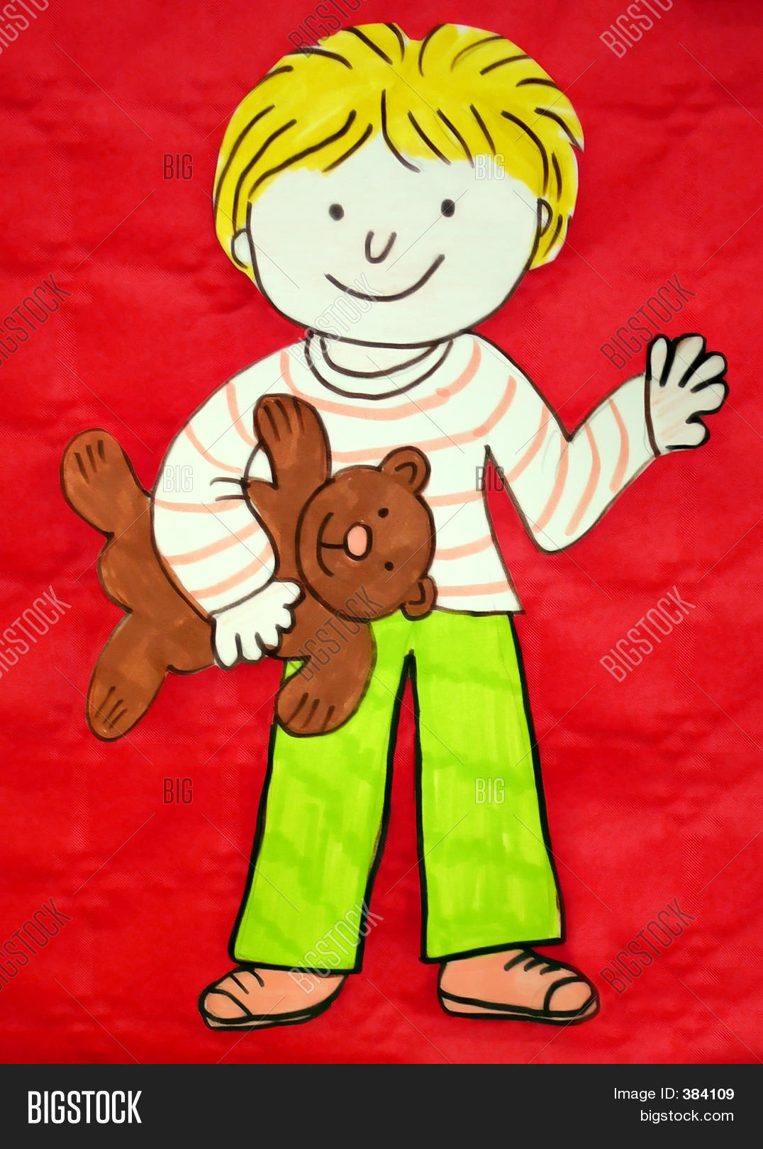 Cartoon Boy Teddy Bear Image & Photo (Free Trial) | Bigstock