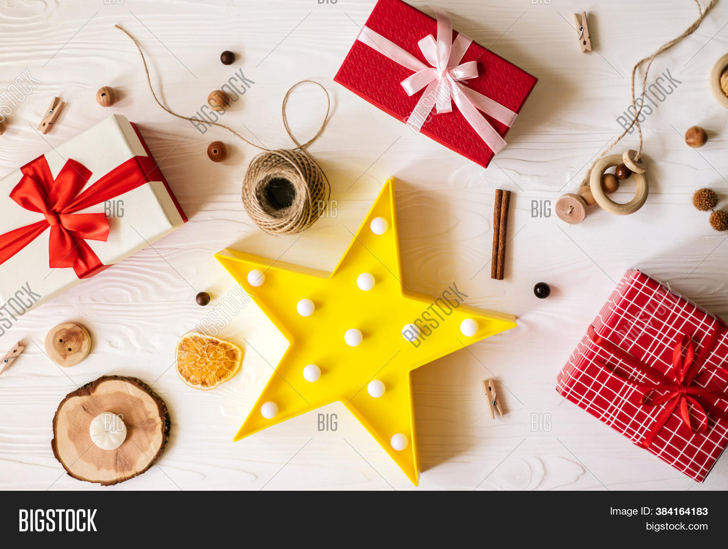 Festive Gift Boxes On Image & Photo (Free Trial) | Bigstock