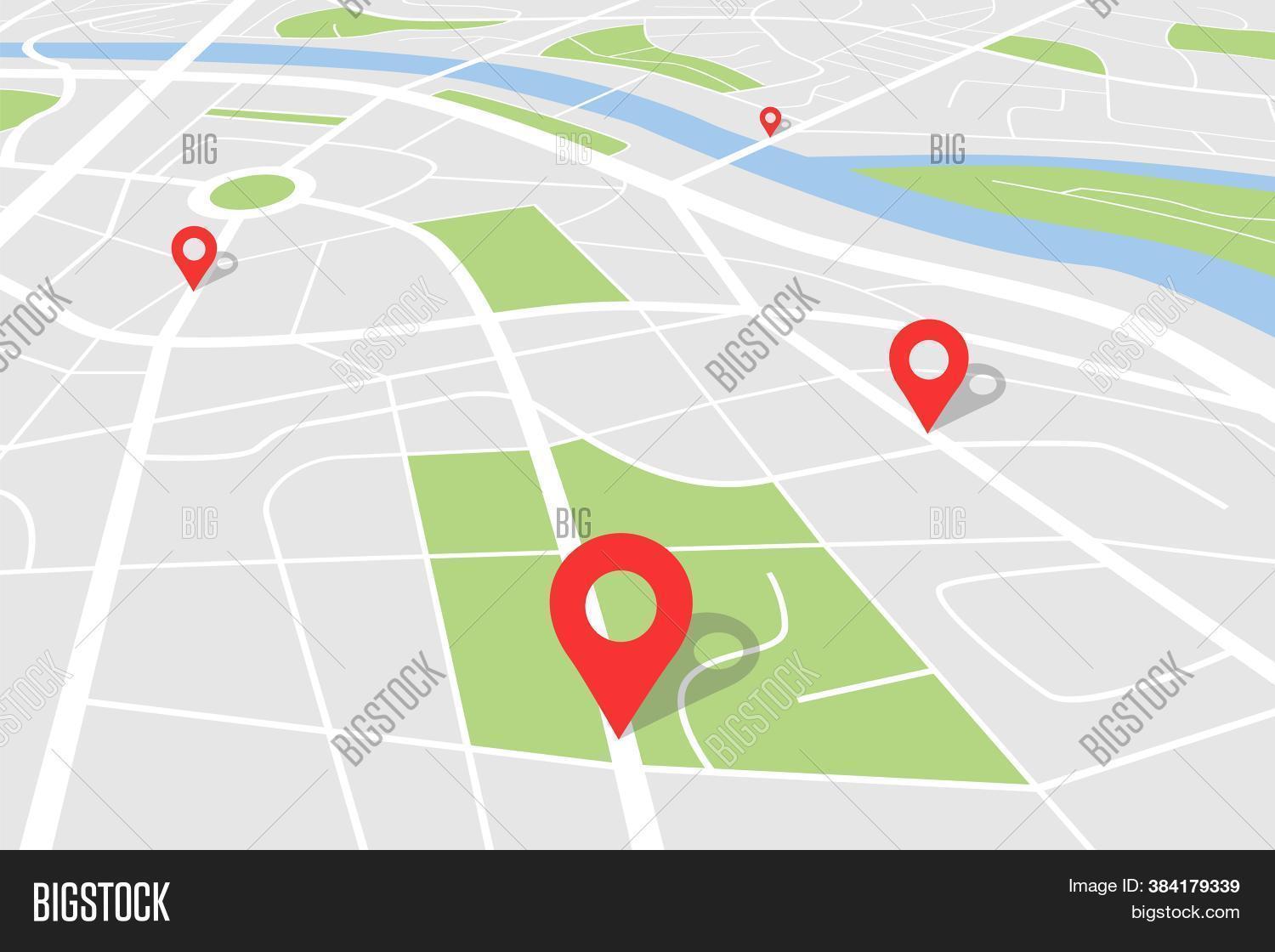 City Map Location. Image & Photo (Free Trial) | Bigstock