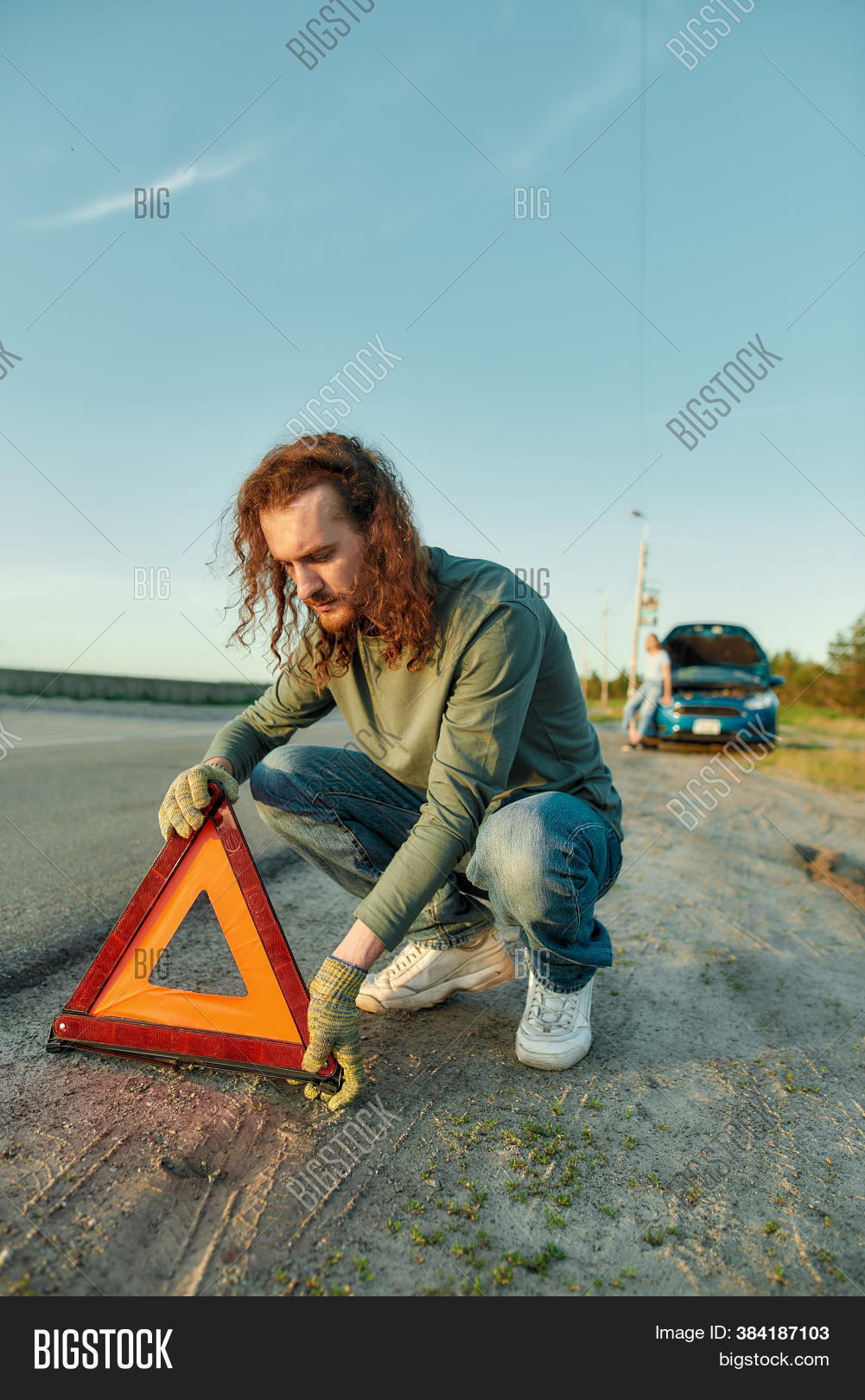 Man Driver Putting Red Image & Photo (Free Trial) | Bigstock