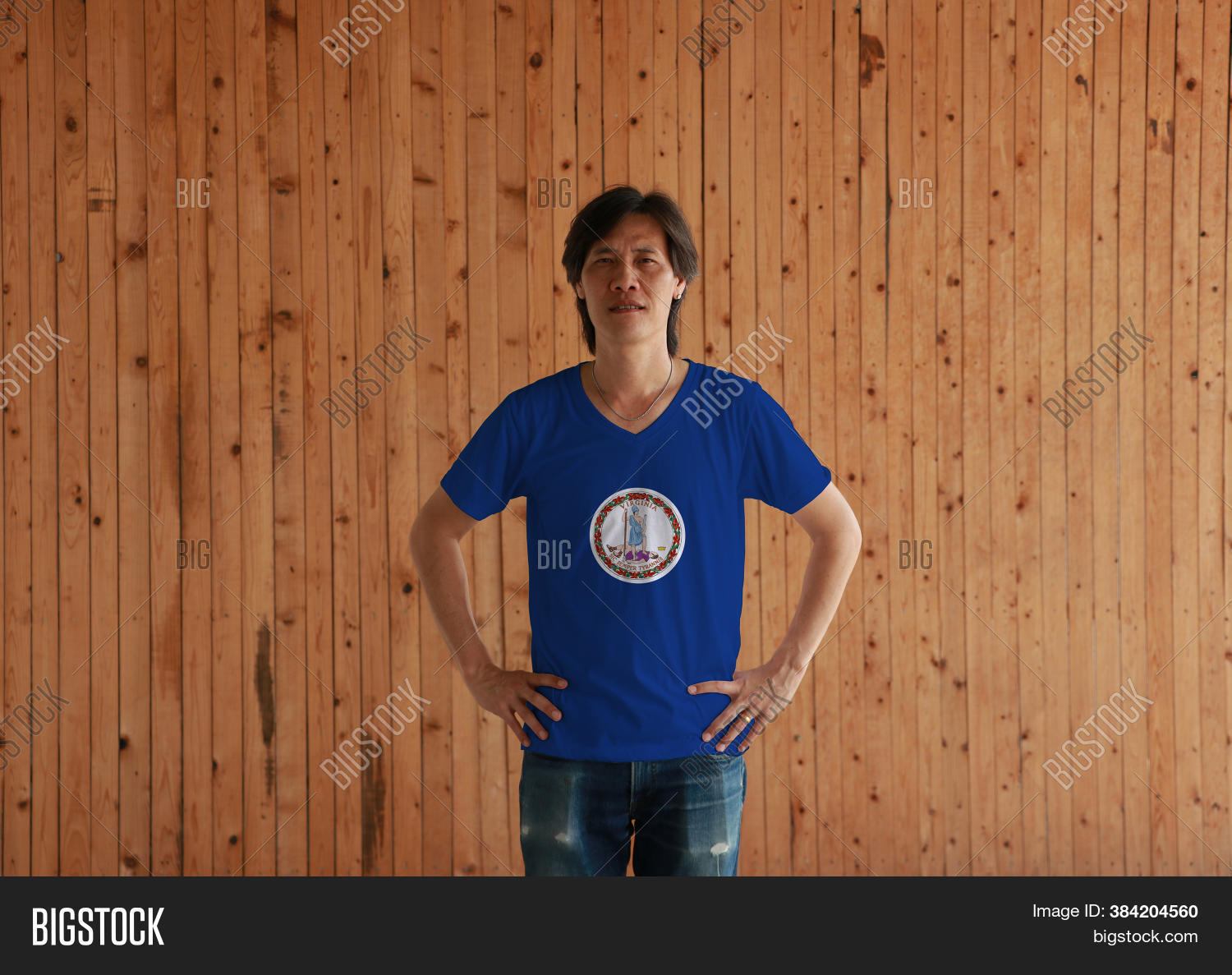 Man Wearing Virginia Image & Photo (Free Trial) | Bigstock