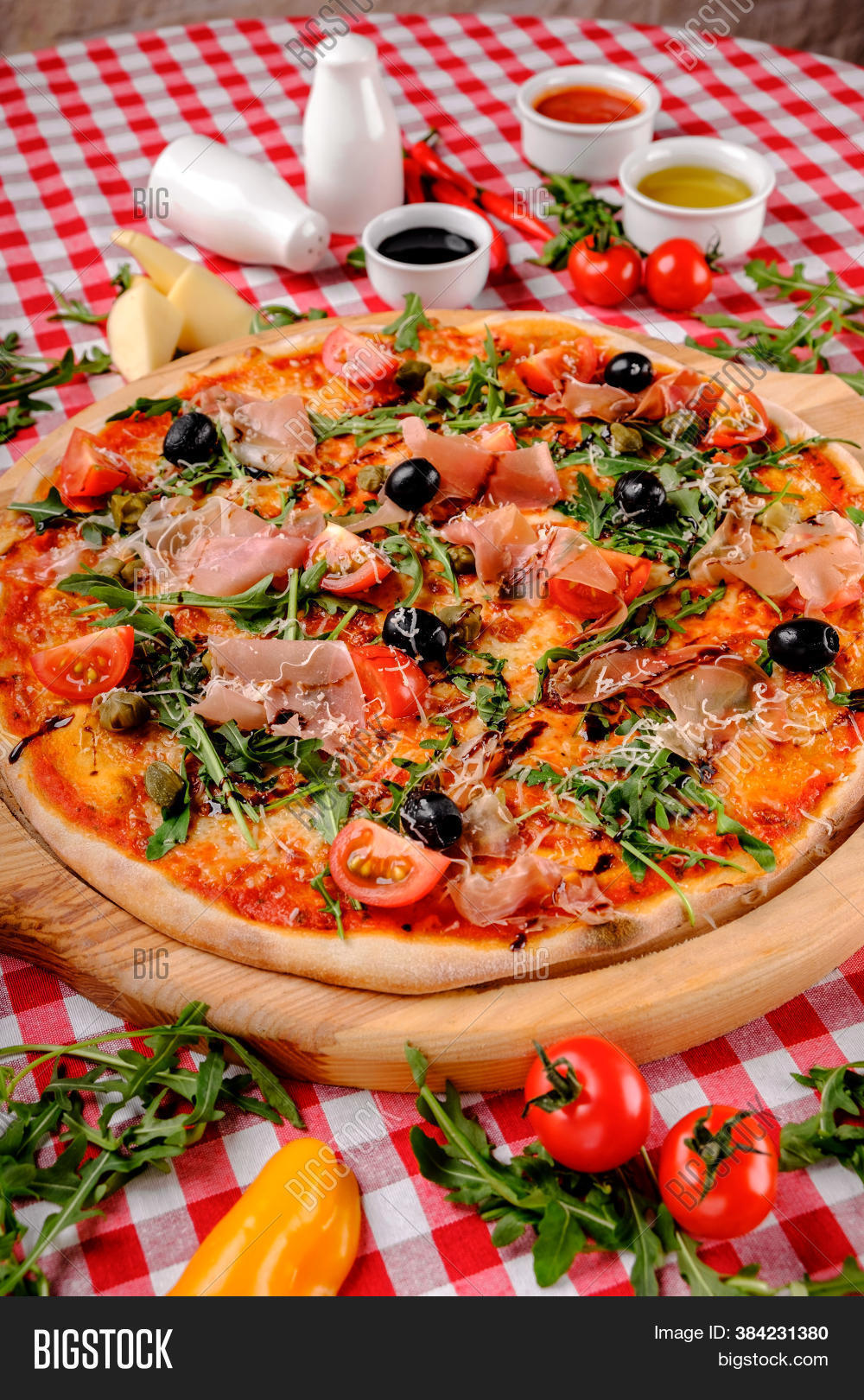 Rustic Pizza Jamon, Image & Photo (Free Trial) | Bigstock