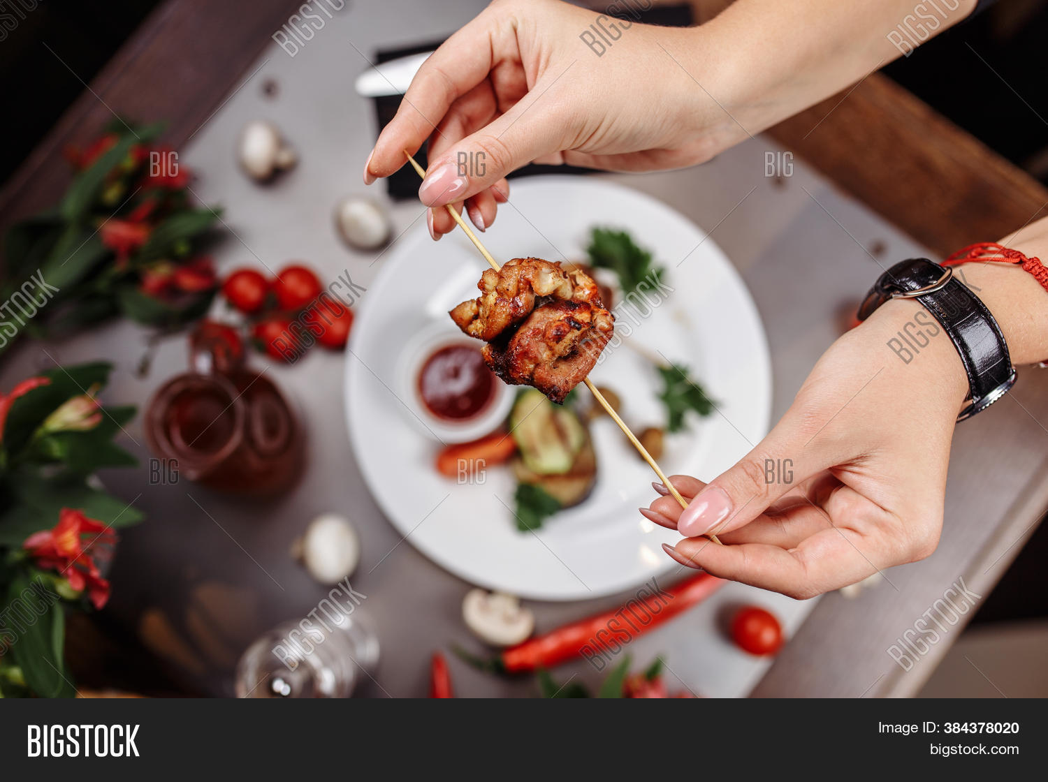 Satay Sate, Skewered Image & Photo (Free Trial) | Bigstock