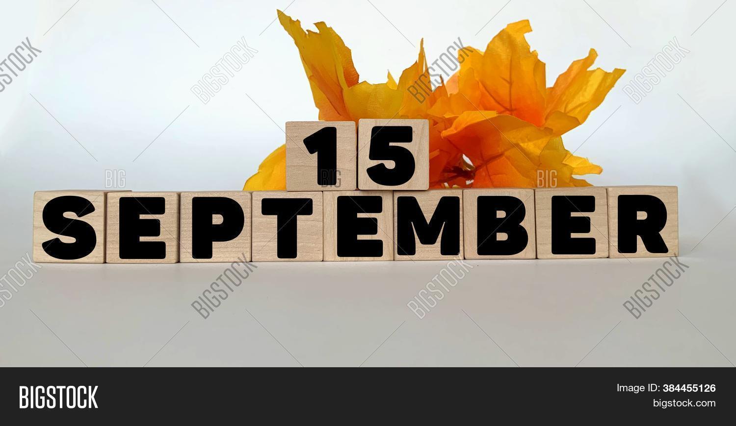 September 15 On Wooden Image & Photo (Free Trial) | Bigstock