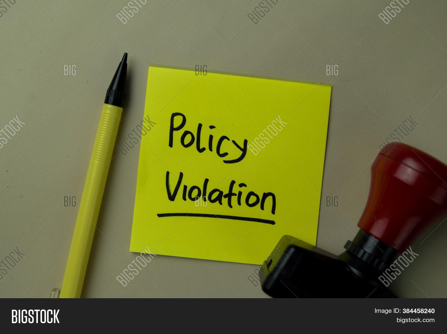 Policy Violation Write Image & Photo (Free Trial) | Bigstock