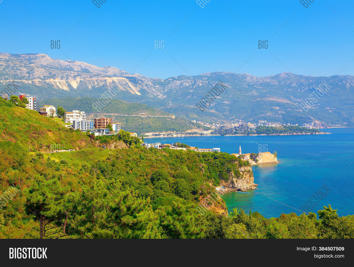 Panorama Budva City Image & Photo (Free Trial) | Bigstock
