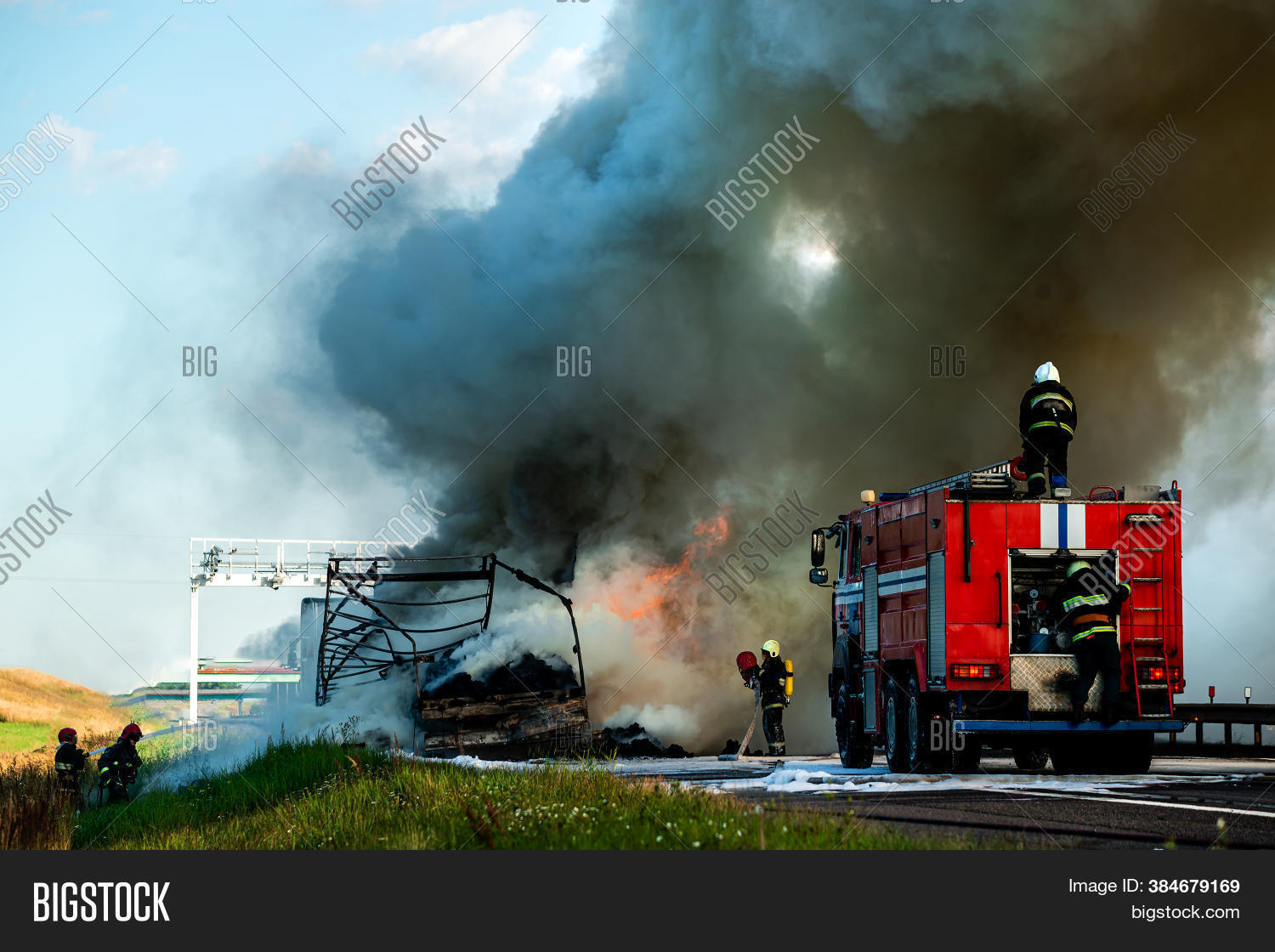 Firefighters Put Out Image & Photo (Free Trial) | Bigstock