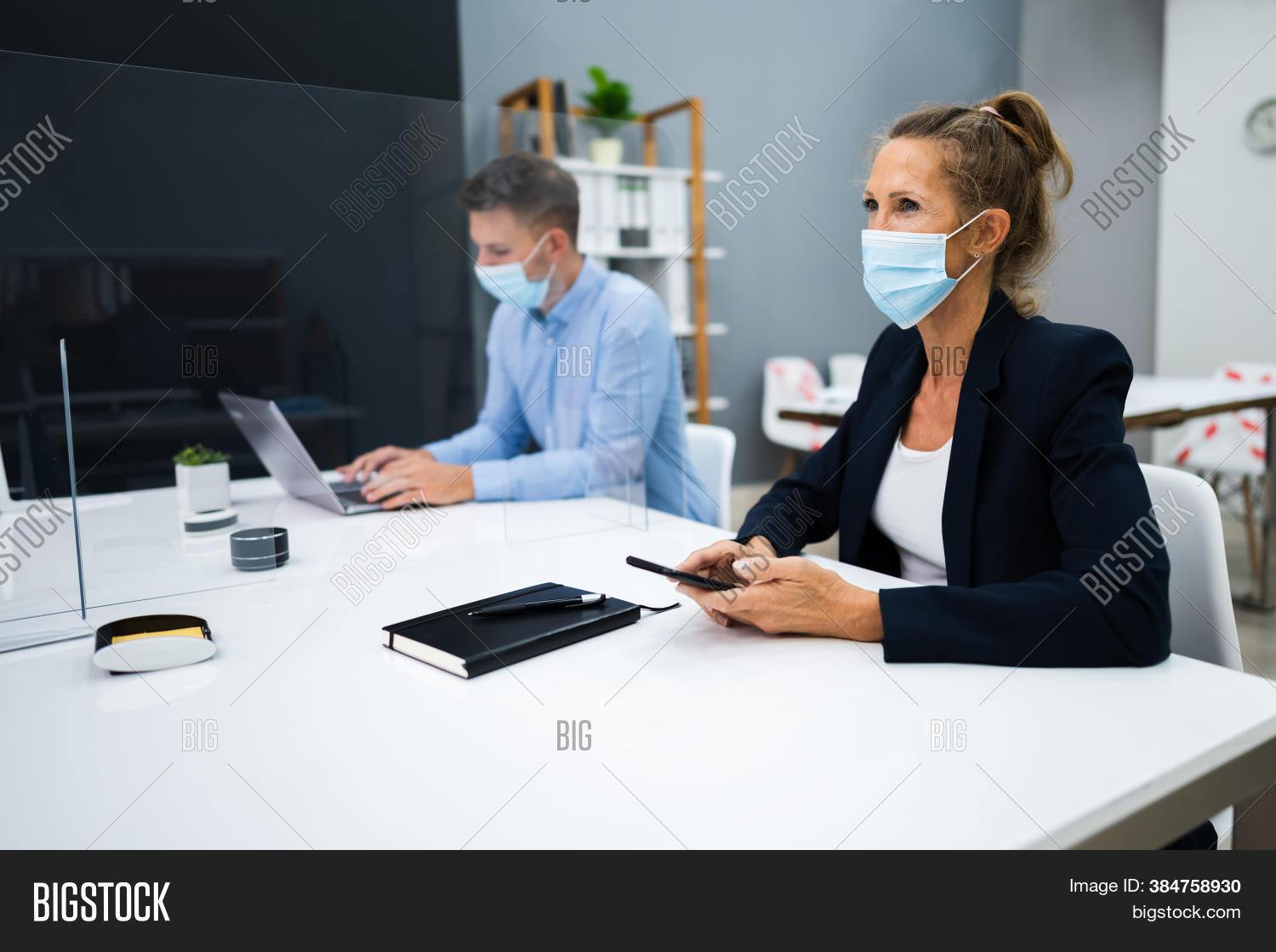Face Mask Office Image & Photo (Free Trial) | Bigstock