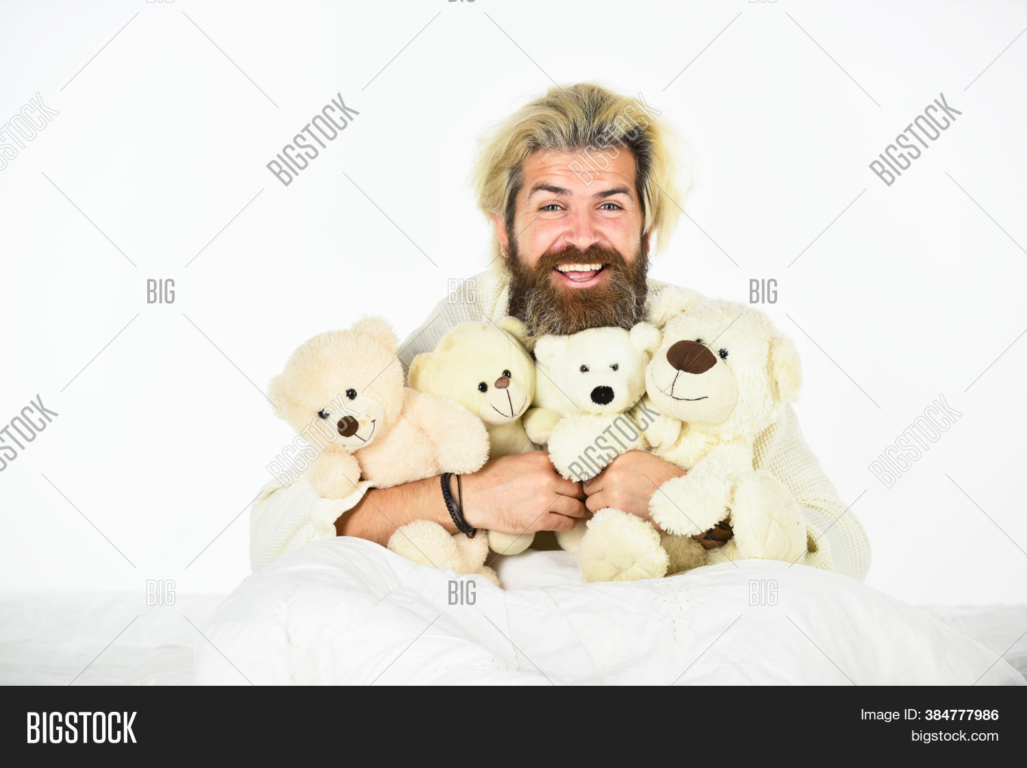 Man Hug Toy Relaxing Image & Photo (Free Trial) | Bigstock