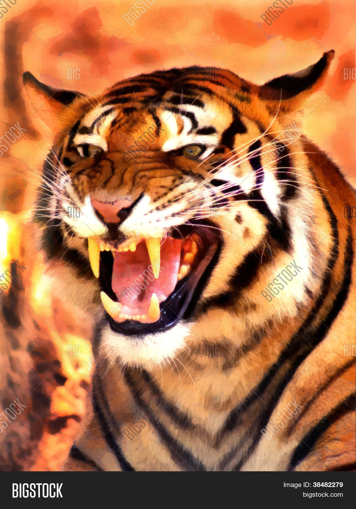 Angry Face Tiger Image & Photo (Free Trial) | Bigstock