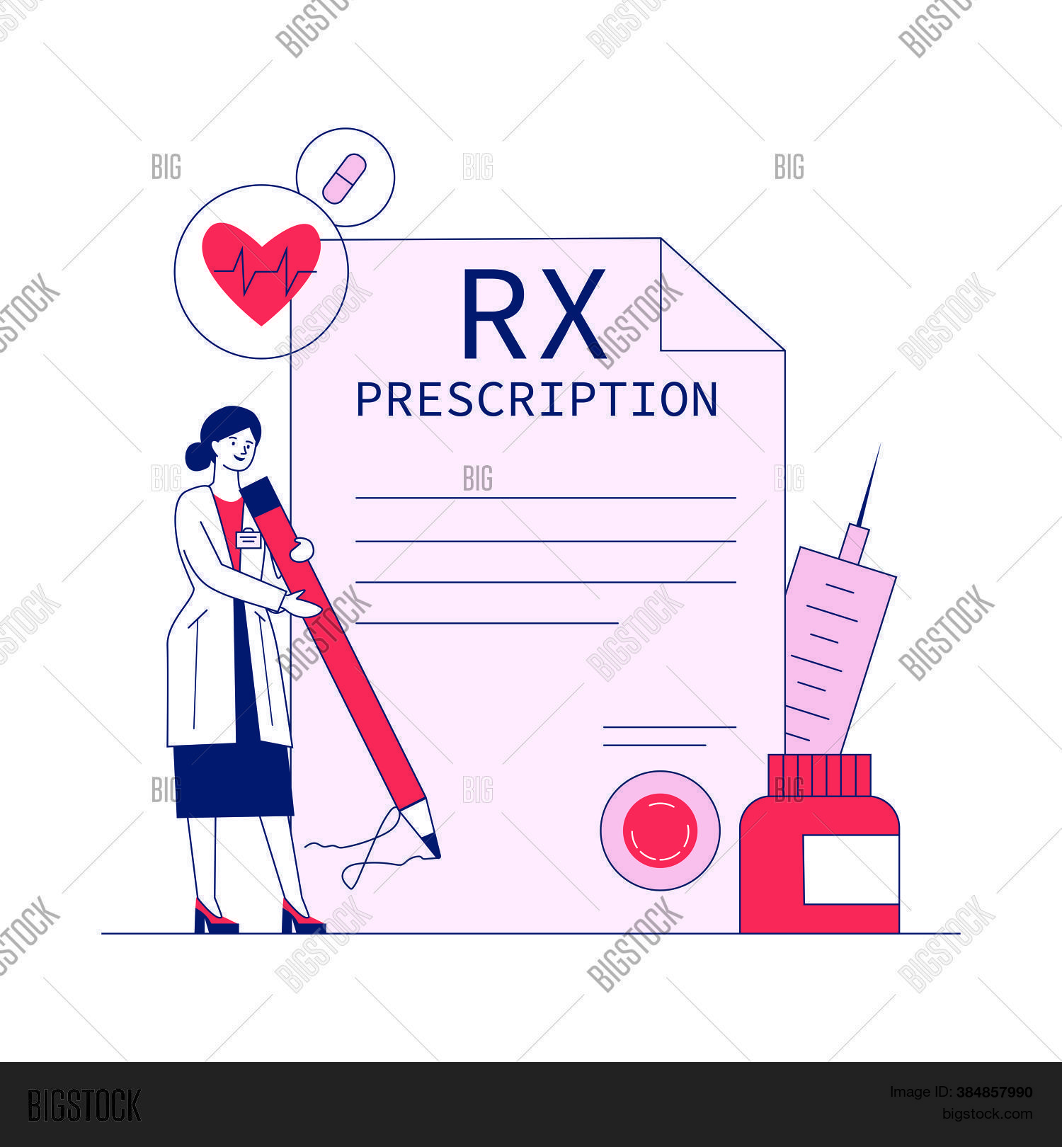 Pharmacist Signing Vector & Photo (Free Trial) | Bigstock
