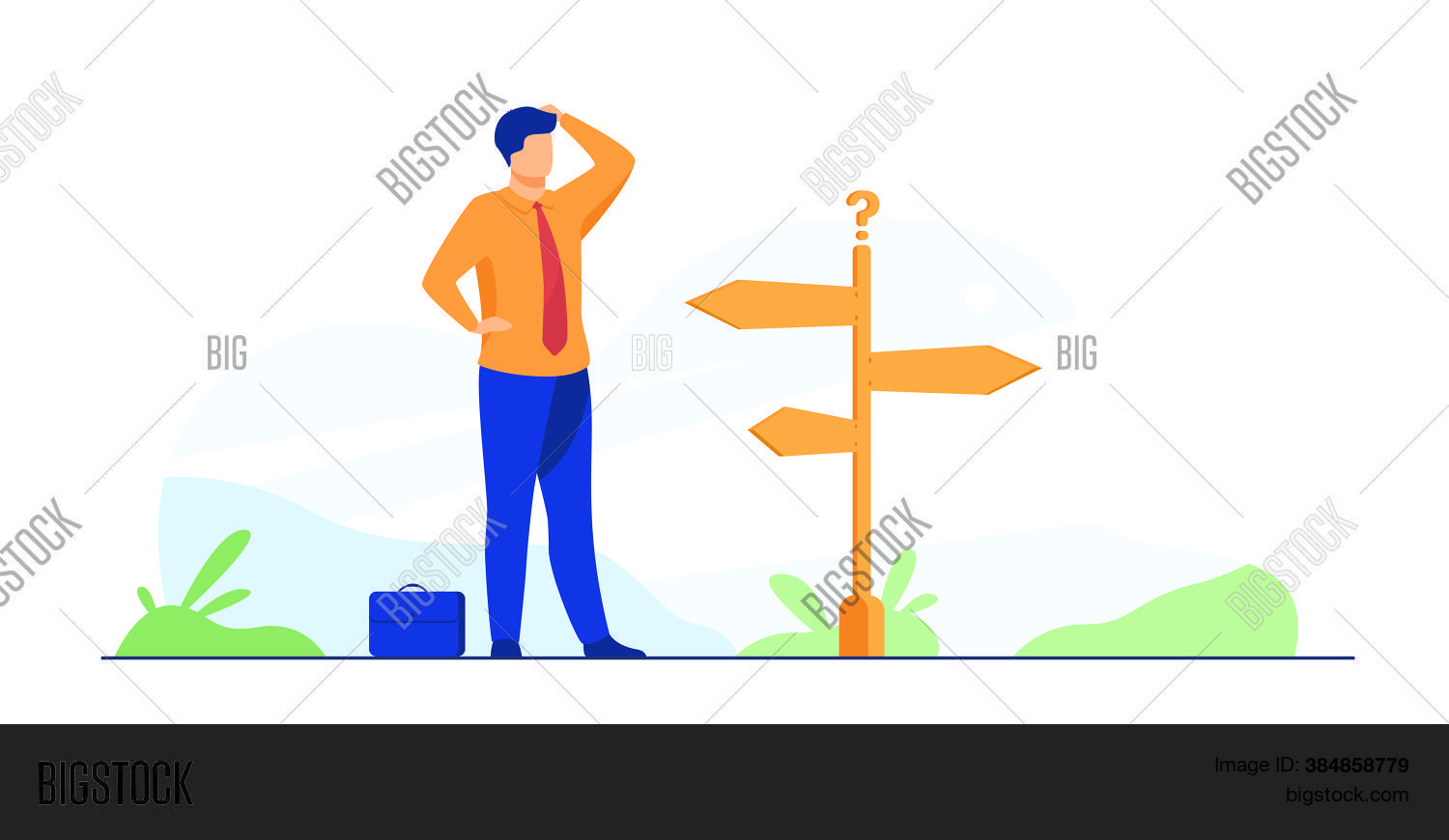 Pensive Businessman Vector & Photo (Free Trial) | Bigstock