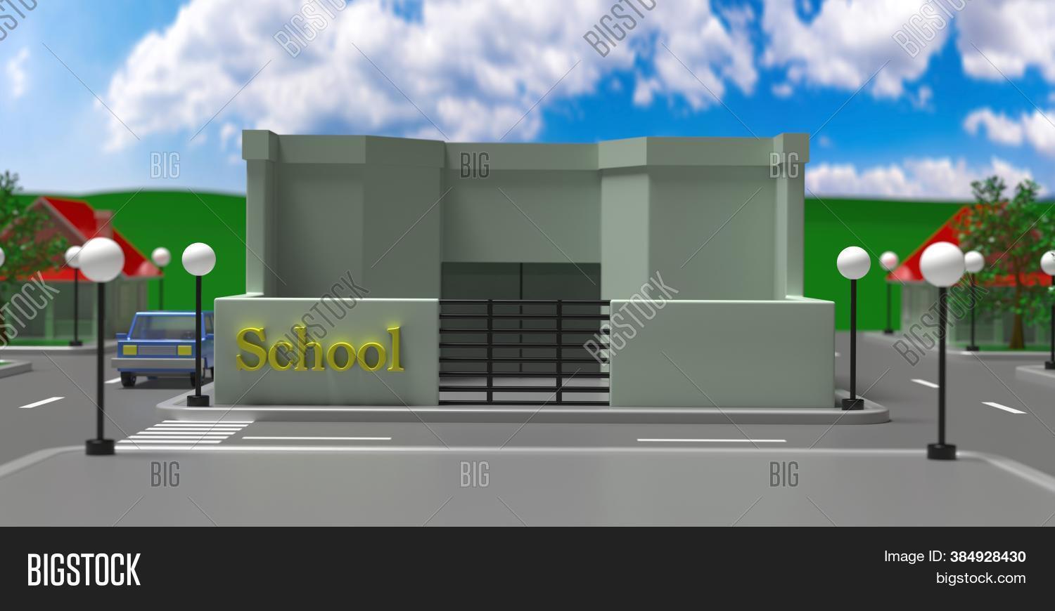School Small Town, Image & Photo (Free Trial) | Bigstock